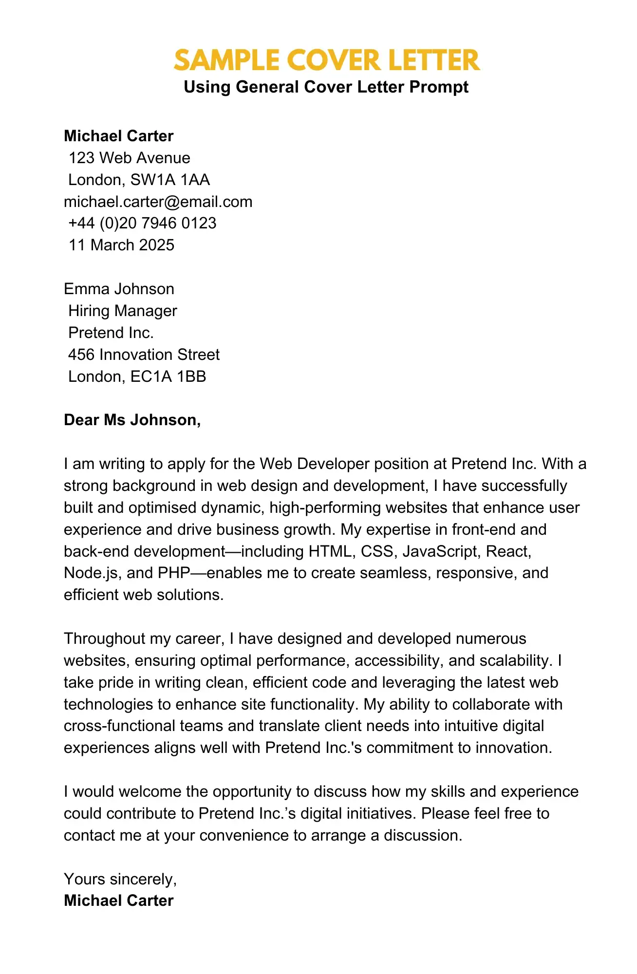 ChatGPT Cover Letter Prompts: How to Craft the Perfect Cover Letter ...